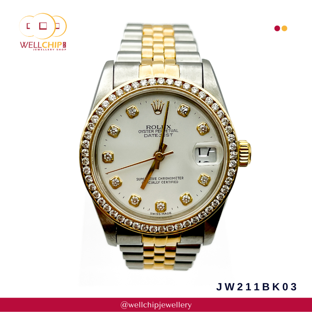 [Pre-OWNED] ROLEX OYSTER PERPETUAL DATEJUST - Kedai Emas Well Chip Sdn Bhd